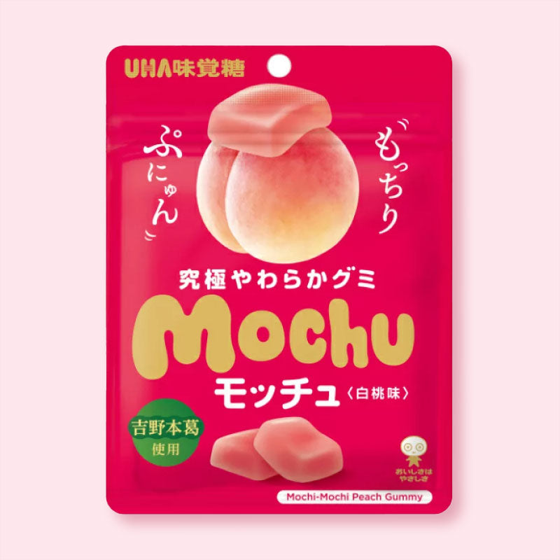 UHA Mikakuto Mochu Gummy - White Peach – Japan Candy Store