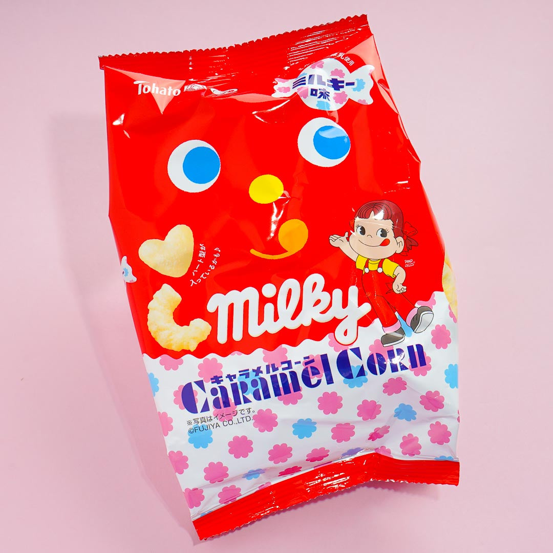 Tohato x Milky Caramel Corn Puff Snacks – Japan Candy Store