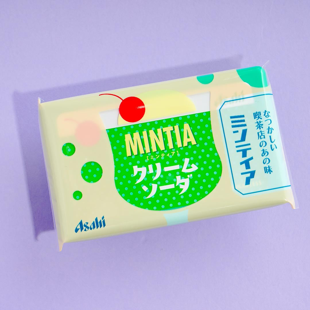 Asahi Mintia Retro Pop Mints - Creamy Melon Soda – Japan Candy Store