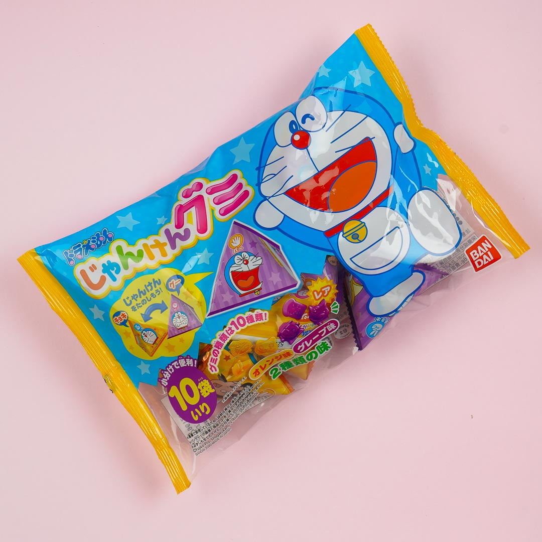 Doraemon Rock Paper Scissors Gummies - Orange & Grape – Japan Candy Store