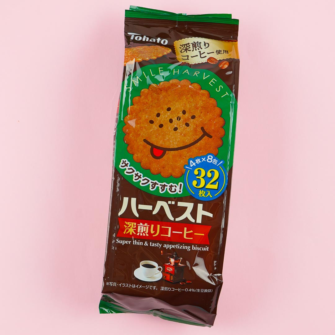 Tohato Smile Harvest Super Thin Biscuit Bags - Deep Roasted Coffee ...
