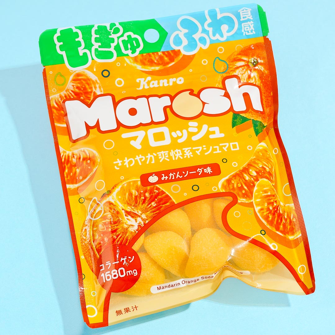 Kanro Marosh Marshmallow - Orange Soda – Japan Candy Store