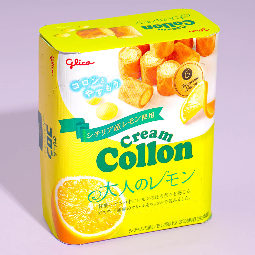 Glico Cream Collon Biscuit Rolls - Lemon – Japan Candy Store