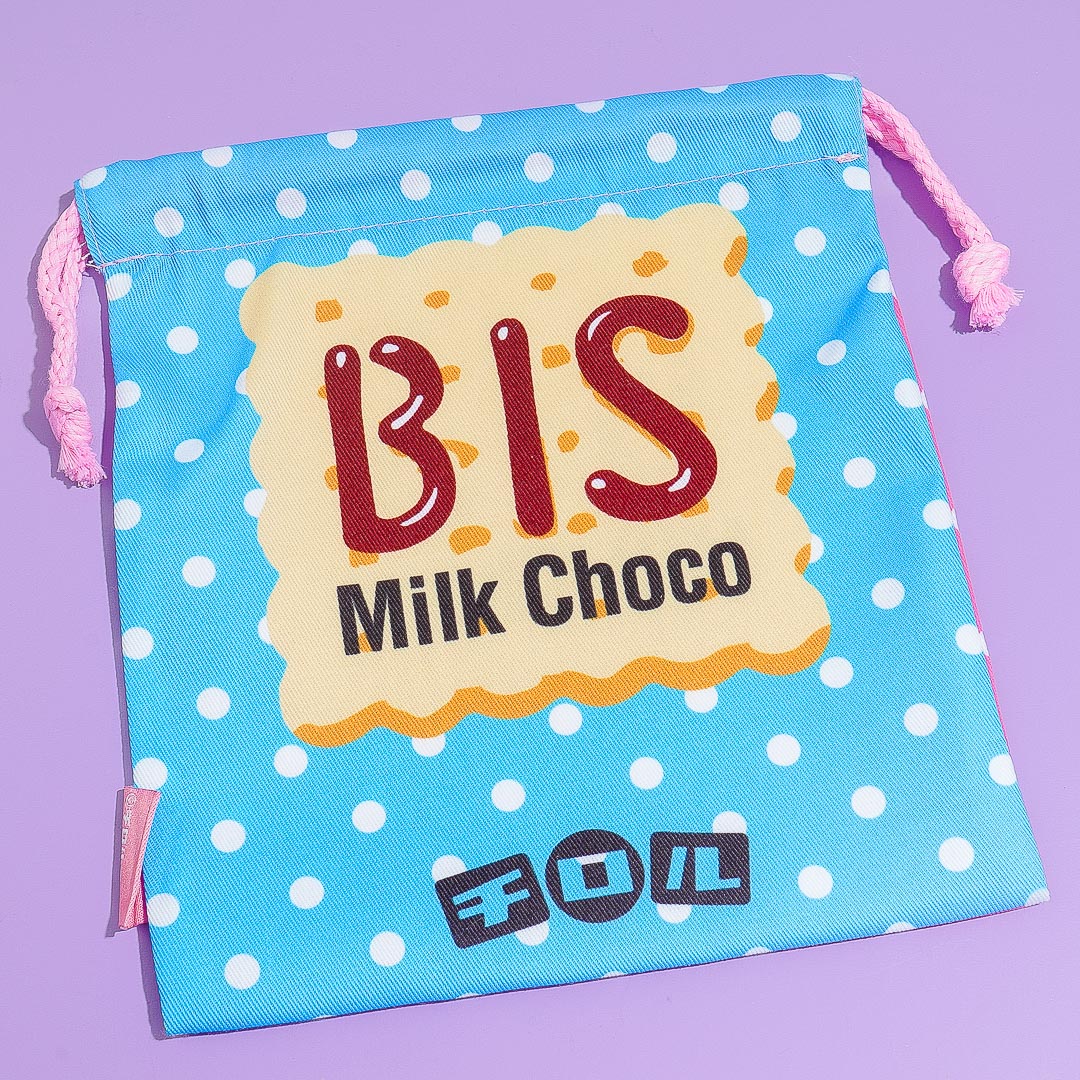 Tirol Bis Milk Choco Double-Sided Drawstring Pouch – Japan Candy Store