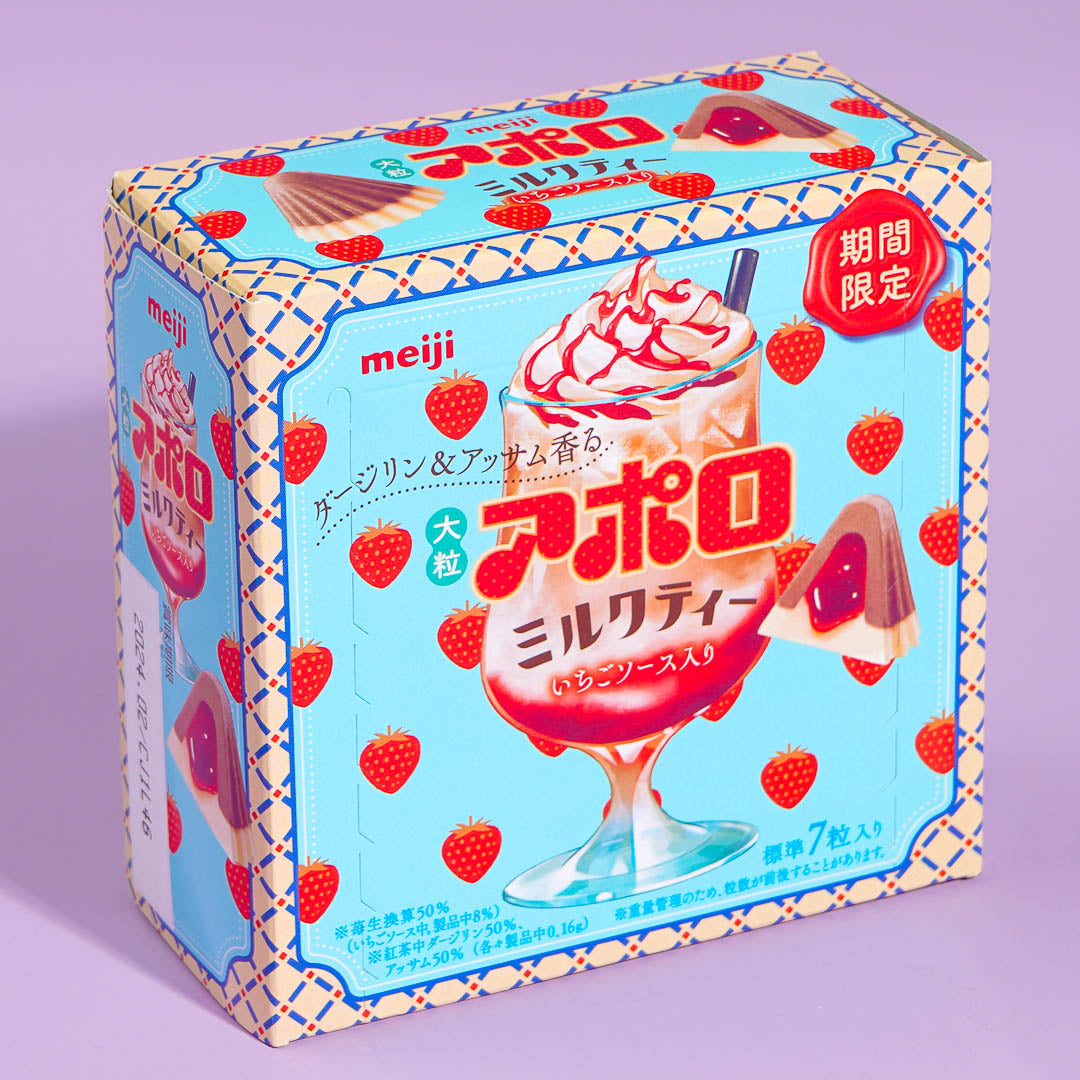Apollo Large Strawberry Chocolate - Milk Tea – Japan Candy Store