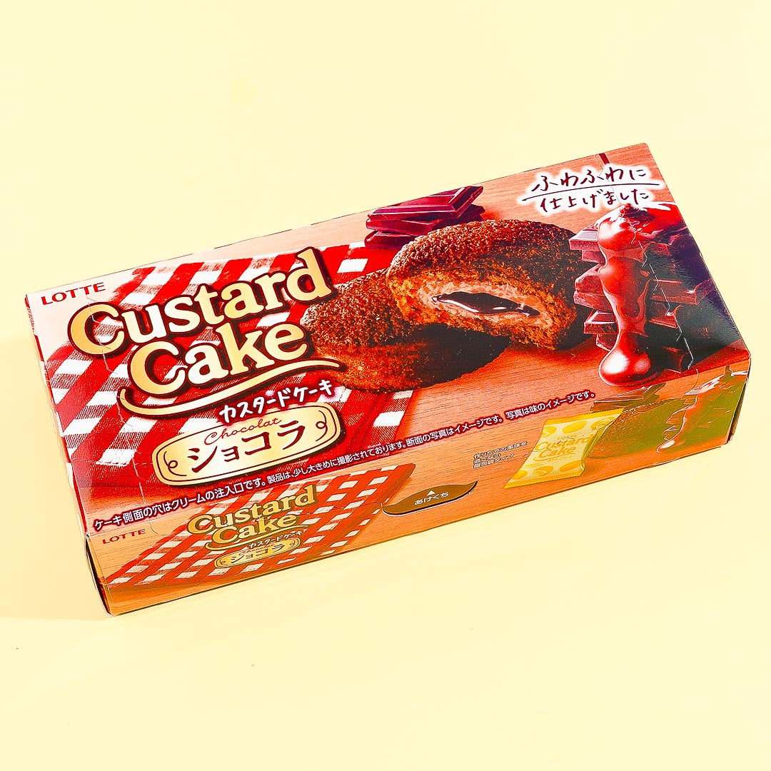 Lotte Custard Cake - Chocolate – Japan Candy Store