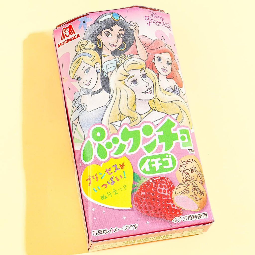 Disney Princess Pakkuncho Strawberry Choco-Filled Snacks – Japan Candy ...