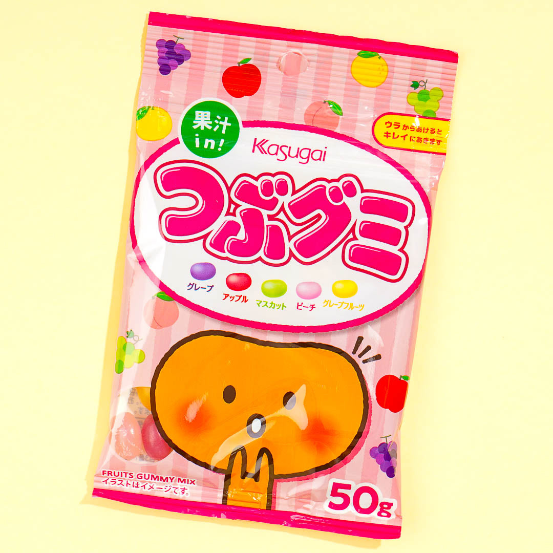 Kasugai Tsubu Gummy Candy - Assorted Fruits – Japan Candy Store
