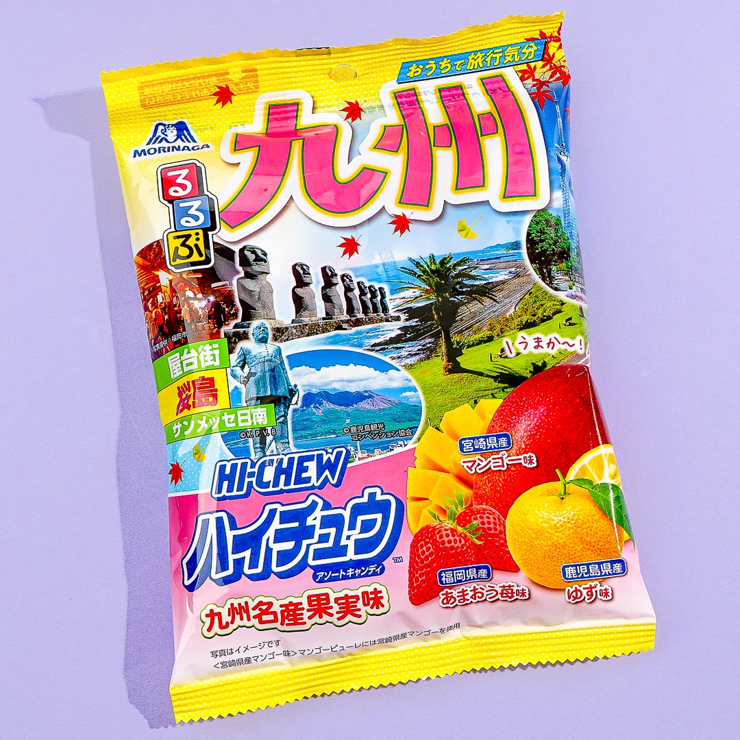 Hi-Chew x Rurubu Chewy Candy Bag - Kyushu Assorted Fruits – Japan Candy ...