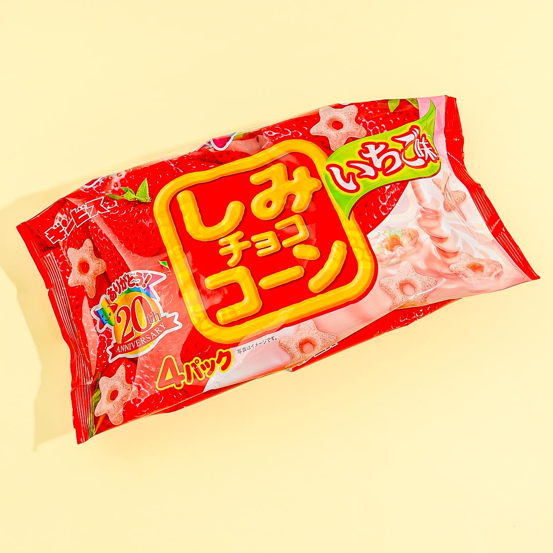 Ginbis Shimi Corn Stars Pack - Strawberry – Japan Candy Store