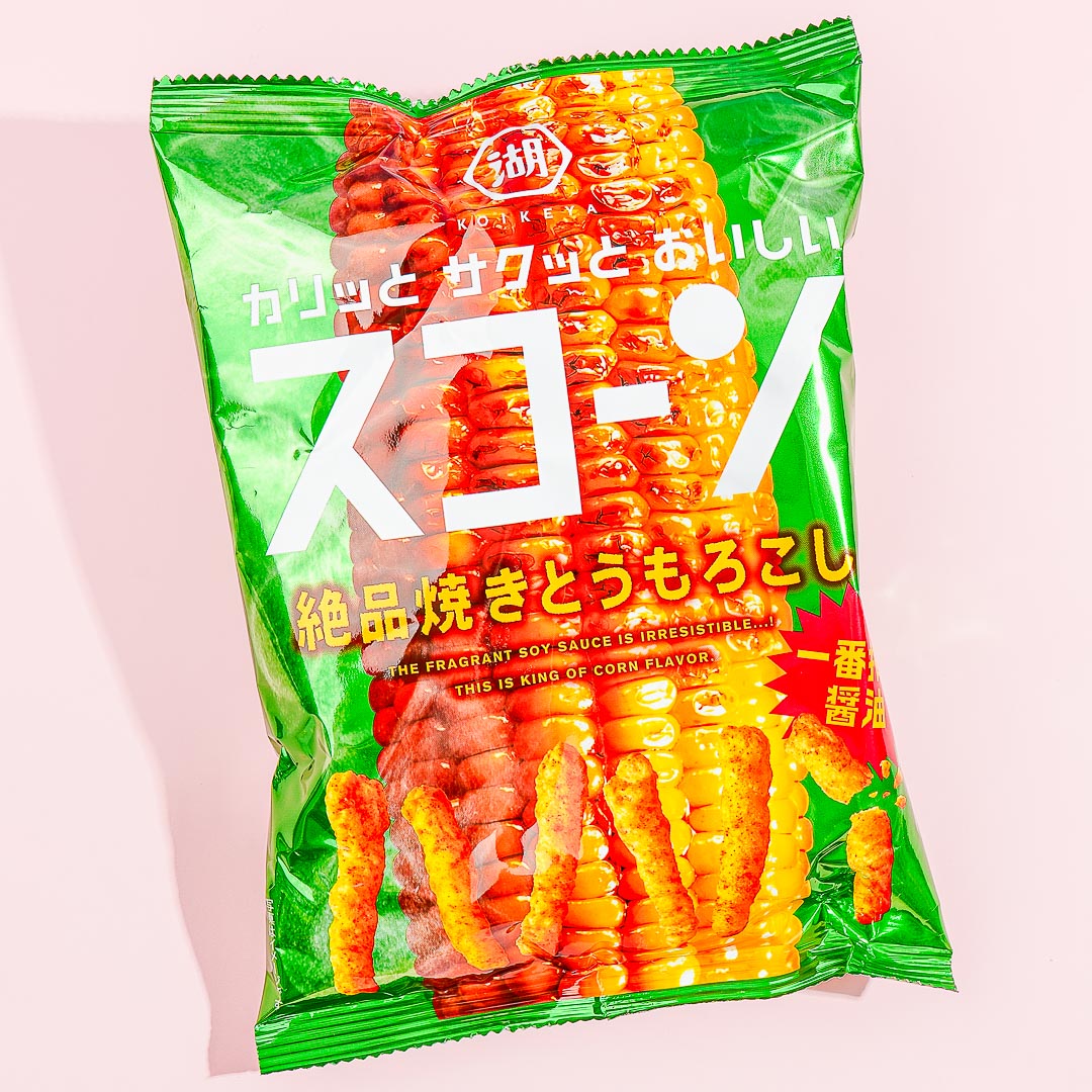 Koikeya Scone Corn Snacks - Grilled Corn – Japan Candy Store