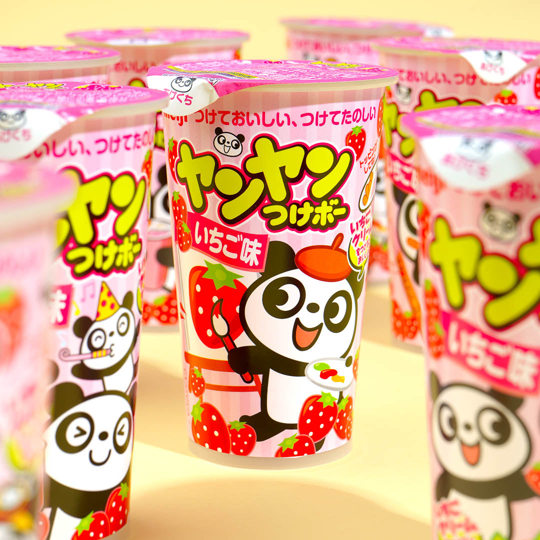 Meiji Yan Yan Tsukebo Sticks - Strawberry – Japan Candy Store