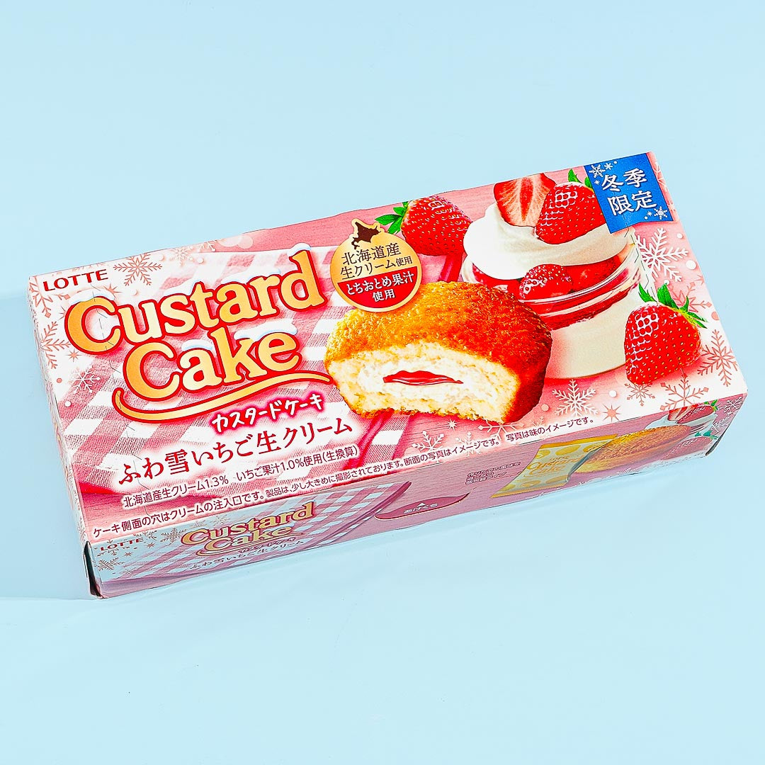 Lotte Custard Cake - Strawberry Fresh Cream – Japan Candy Store