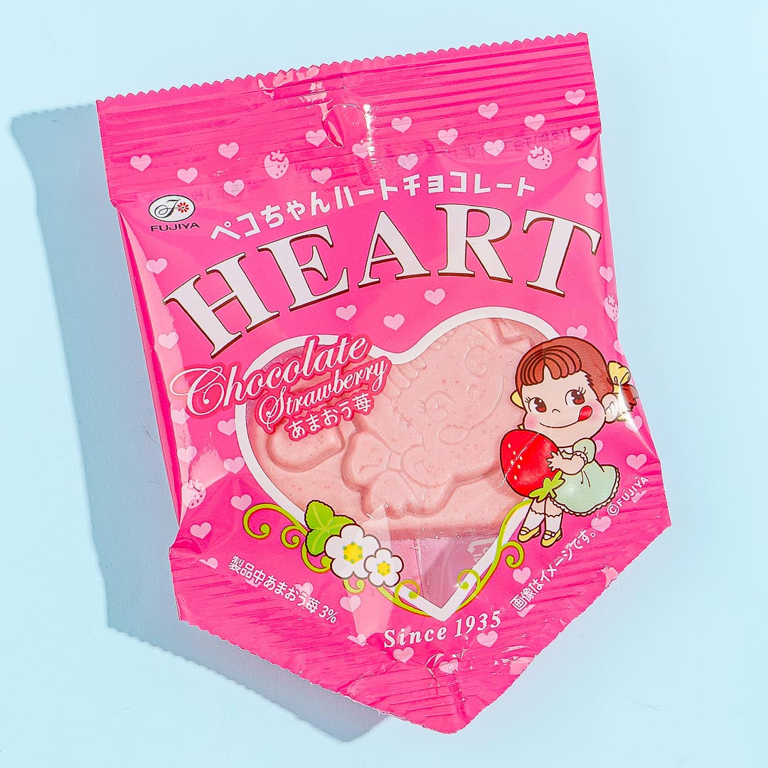 Peko-Chan Heart Chocolate - Amaou Strawberry – Japan Candy Store