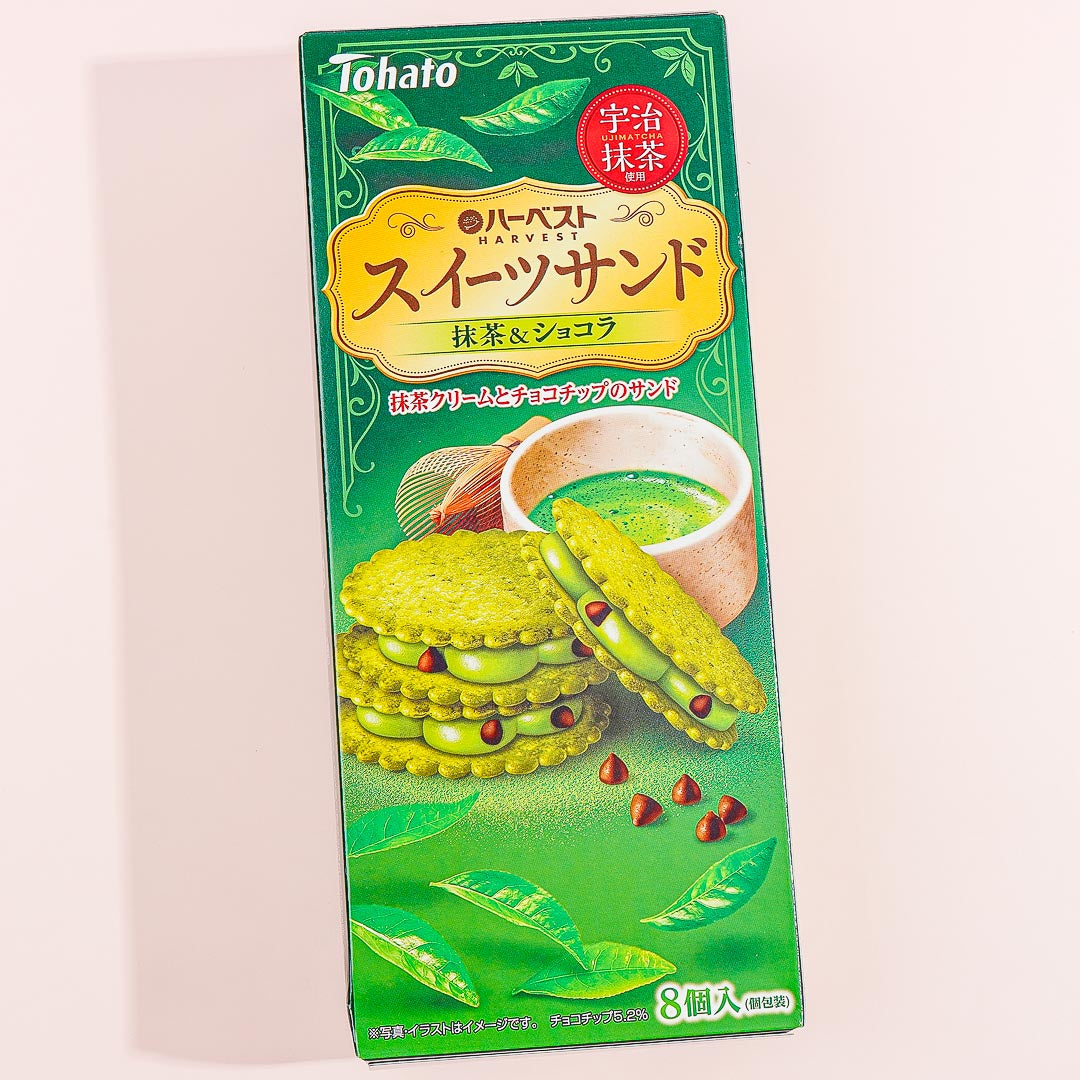Tohato Harvest Sweets Biscuit Sandwich - Matcha & Chocolate – Japan ...