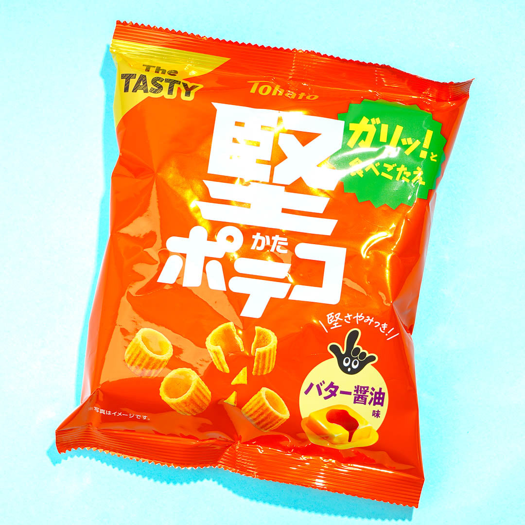 Kata Poteco Potato Ring Snacks - Butter Soy Sauce – Japan Candy Store