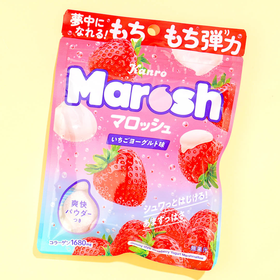 Kanro Marosh Marsmallows - Strawberry Yogurt – Japan Candy Store