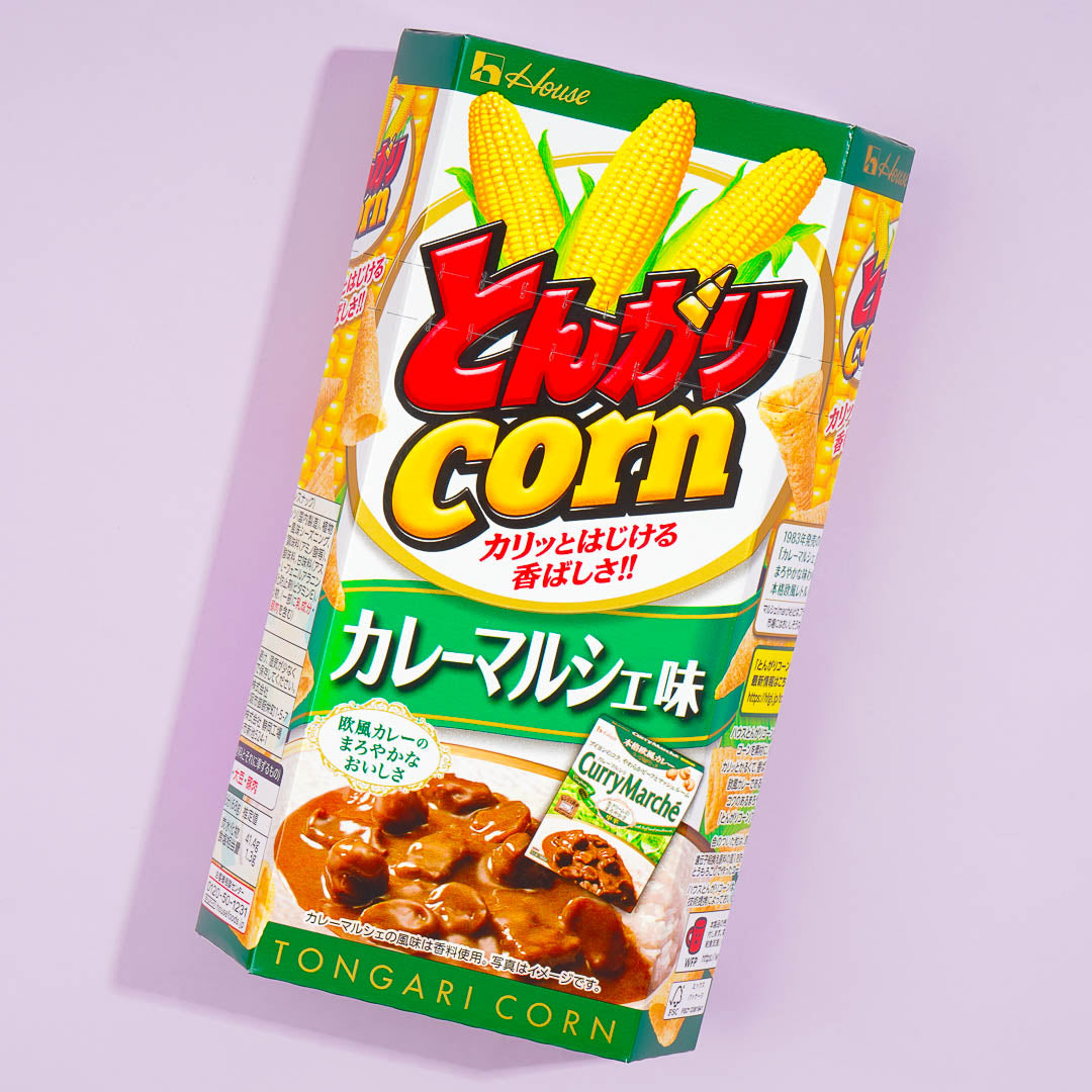 Tongari Corn Snacks - Curry Marche – Japan Candy Store