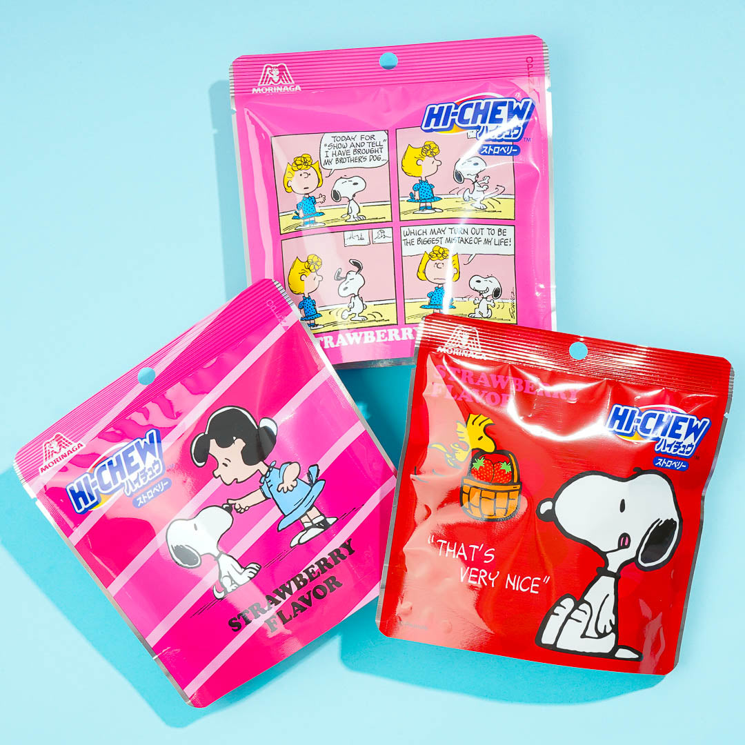 Snoopy PEANUTS x Hi-Chew Chewy Candy Pack - Strawberry – Japan Candy Store