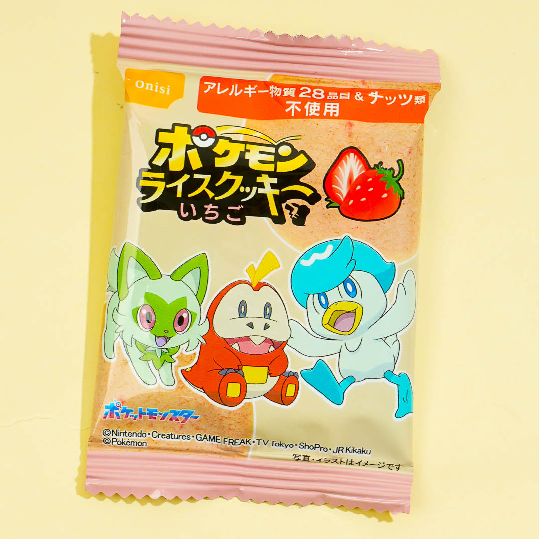 Pokemon Rice Cookies - Strawberry – Japan Candy Store