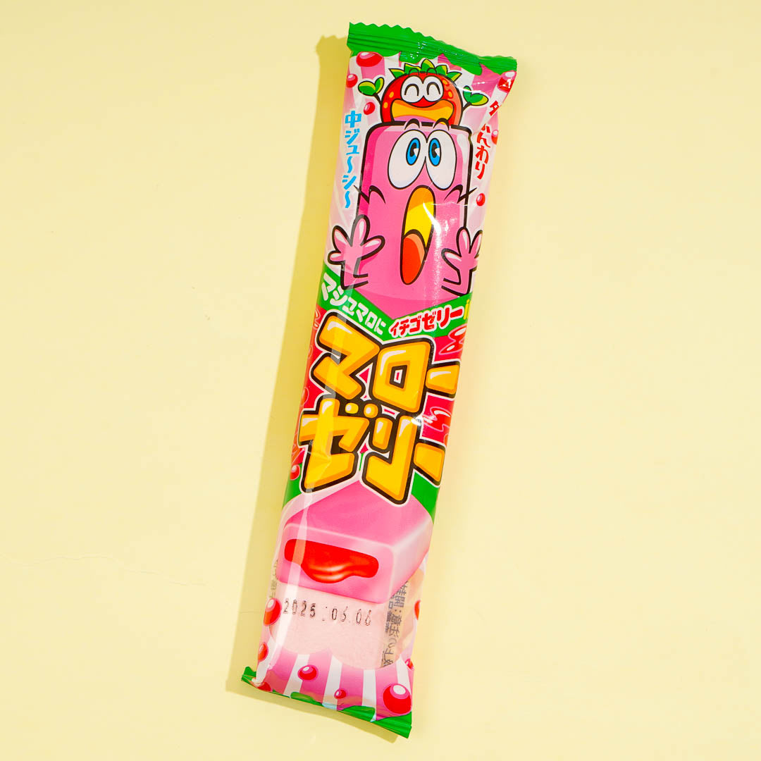 Yaokin Maro Marshmallow Stick - Strawberry – Japan Candy Store