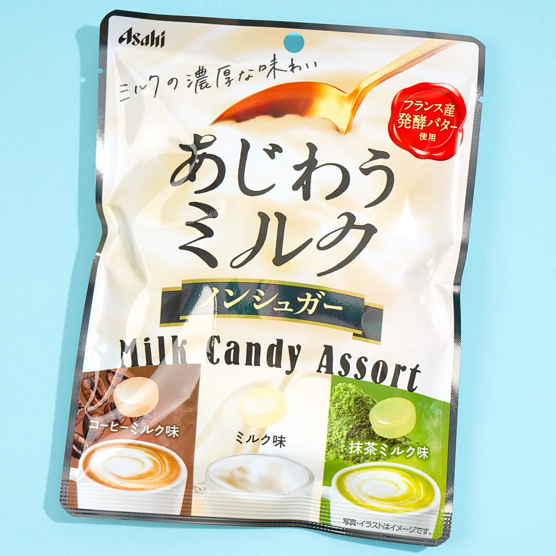 Asahi Ajiwau No-Sugar Milk Candy - Assorted Flavors – Japan Candy Store