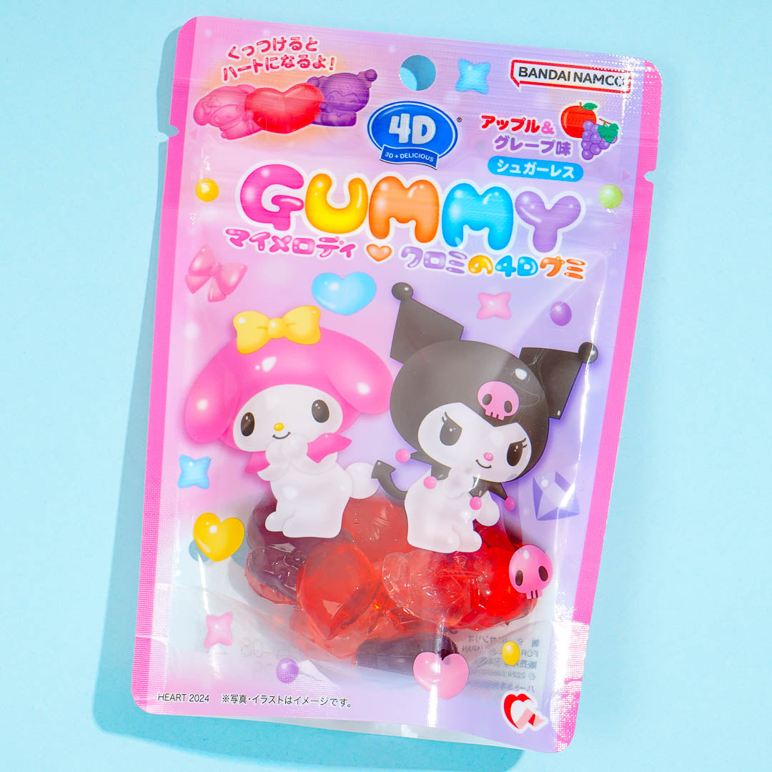 My Melody & Kuromi 4D Gummy Candy - Apple & Grape – Japan Candy Store