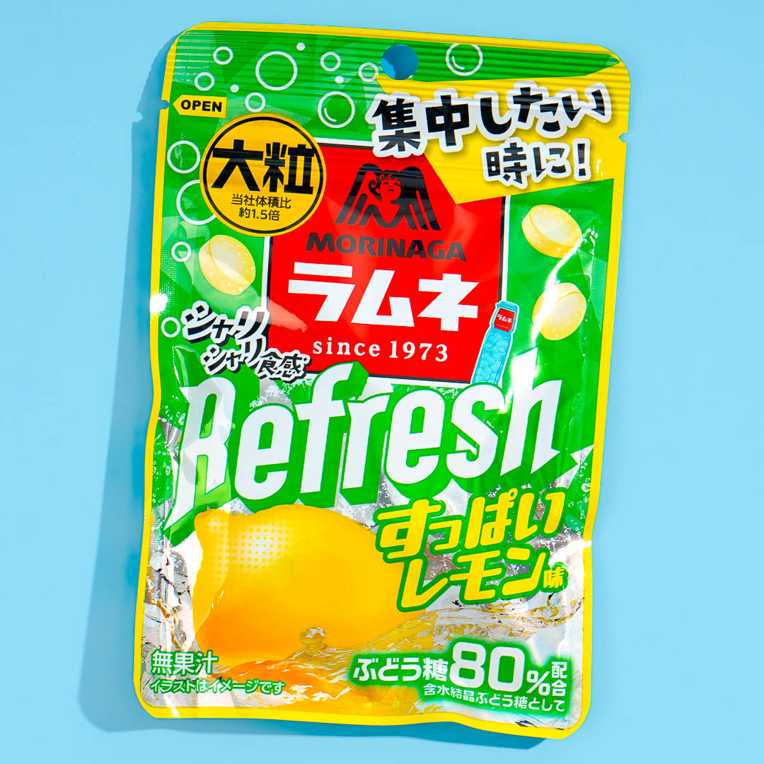 Morinaga Refresh Large Ramune Candy - Sour Lemon – Japan Candy Store