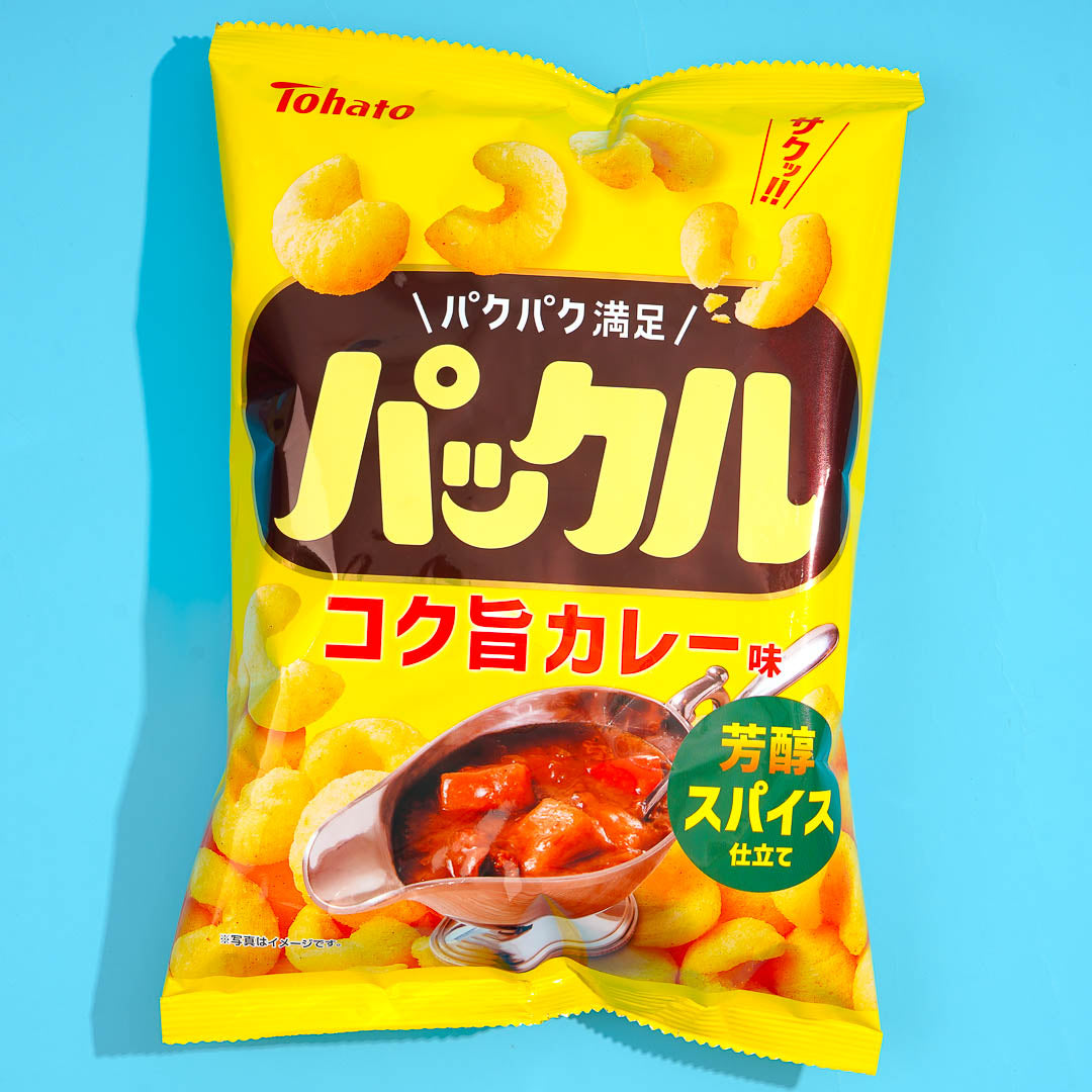 Tohato Puckle Corn Puff Snack - Rich Curry – Japan Candy Store