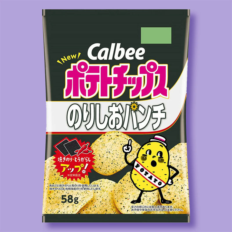 Calbee Potato Chips - Nori Shio Punch – Japan Candy Store
