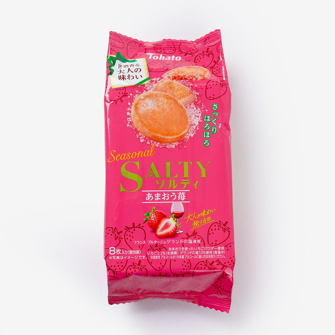 Tohato Salty Biscuits - Amaou Strawberry – Japan Candy Store