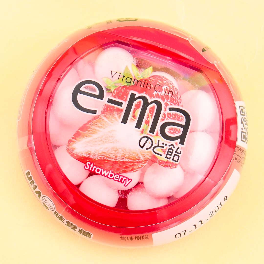 e-ma Throat Candy - Strawberry – Japan Candy Store