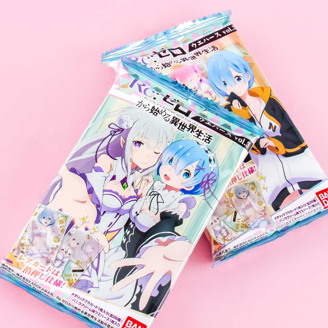 Re:Zero Wafer & Card Set – Japan Candy Store
