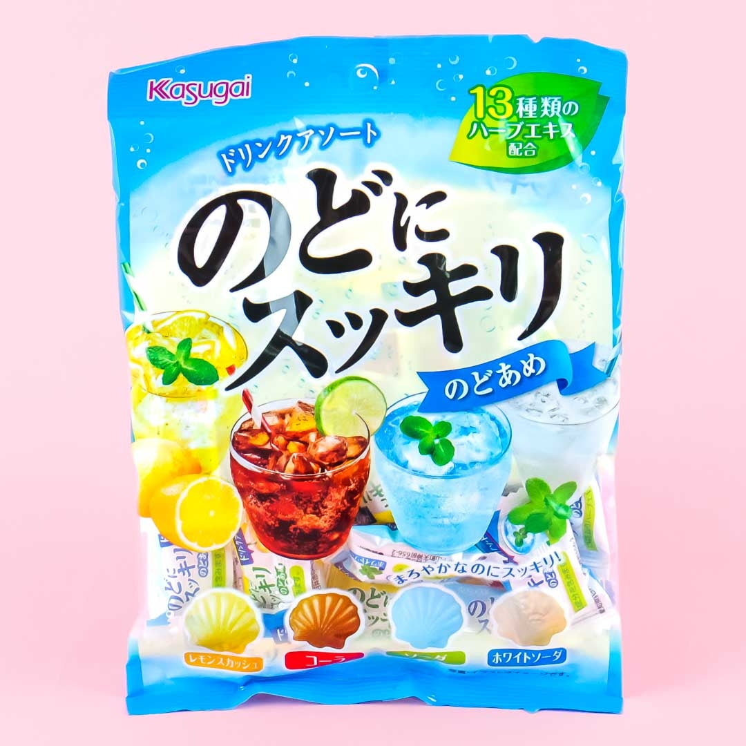 Kasugai Refreshing Seashell Throat Candy - Assorted Drinks – Japan ...