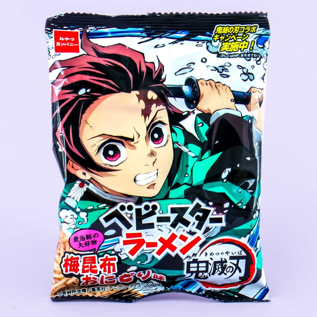 Baby Star Demon Slayer Noodle Snacks - Plum Kombu Origiri – Japan Candy ...