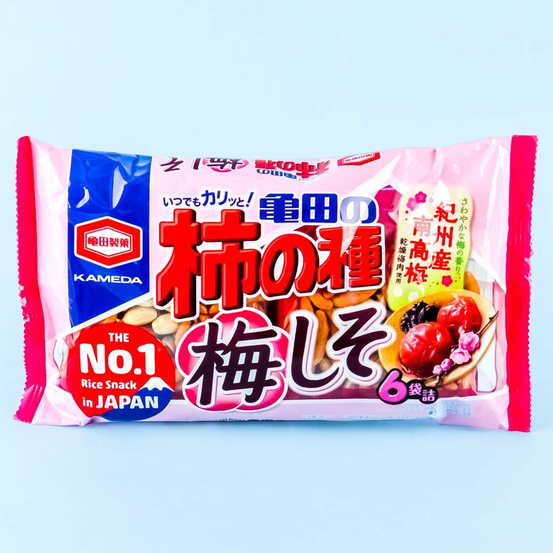 Kameda Kaki No Tane Senbei Snack Bag - Plum Shiso – Japan Candy Store