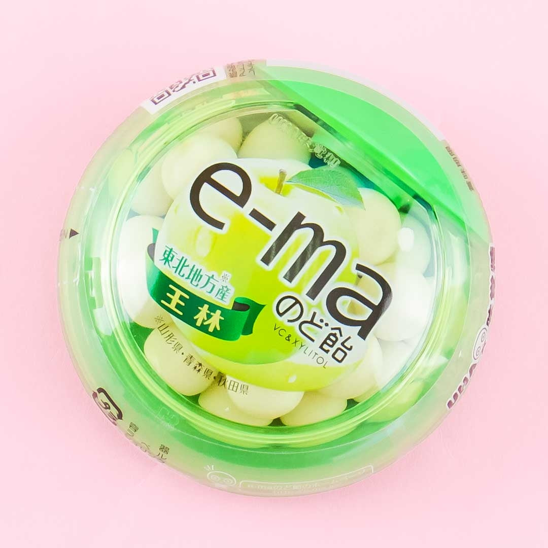 e-ma Throat Candy - Green Apple – Japan Candy Store