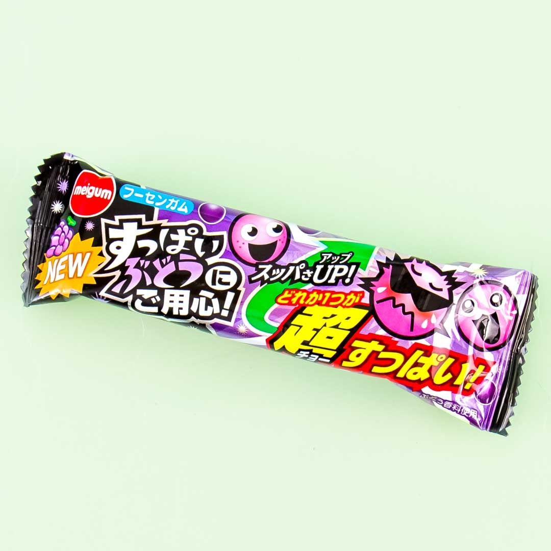 Meigum Super Sour Grape Bubble Gum – Japan Candy Store