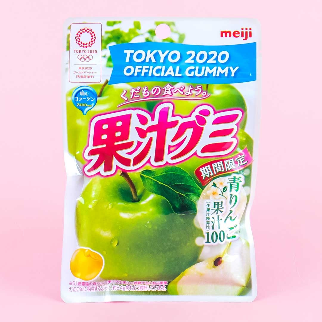 Meiji Kajyu Fruit Gummies - Green Apple – Japan Candy Store