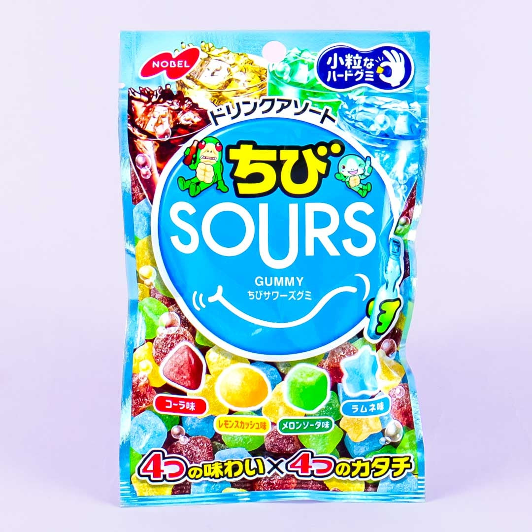 Nobel Chibi Sours Gummies - Assorted Drinks – Japan Candy Store
