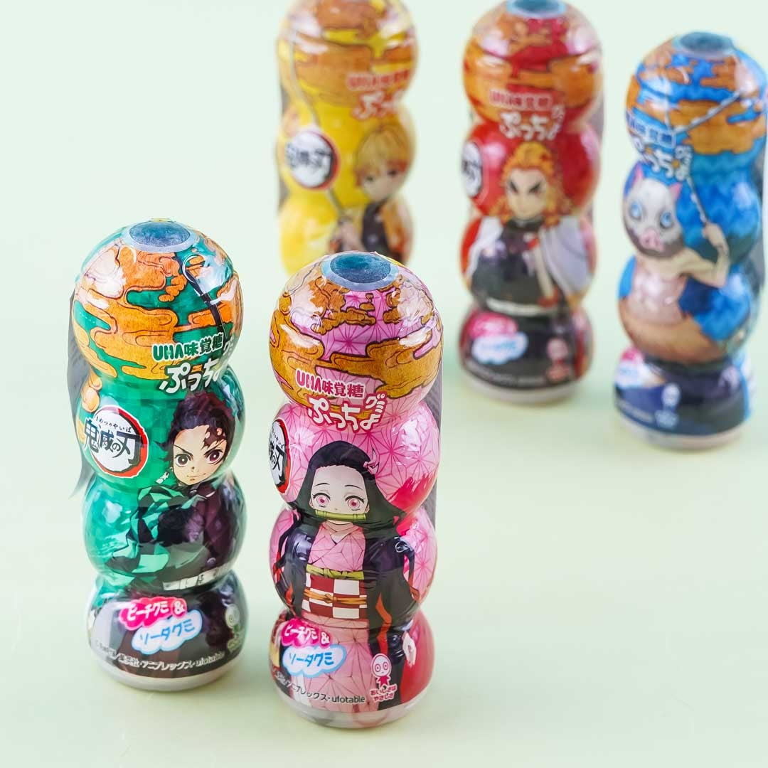 Puccho Demon Slayer Gummy Candy - Peach & Soda – Japan Candy Store