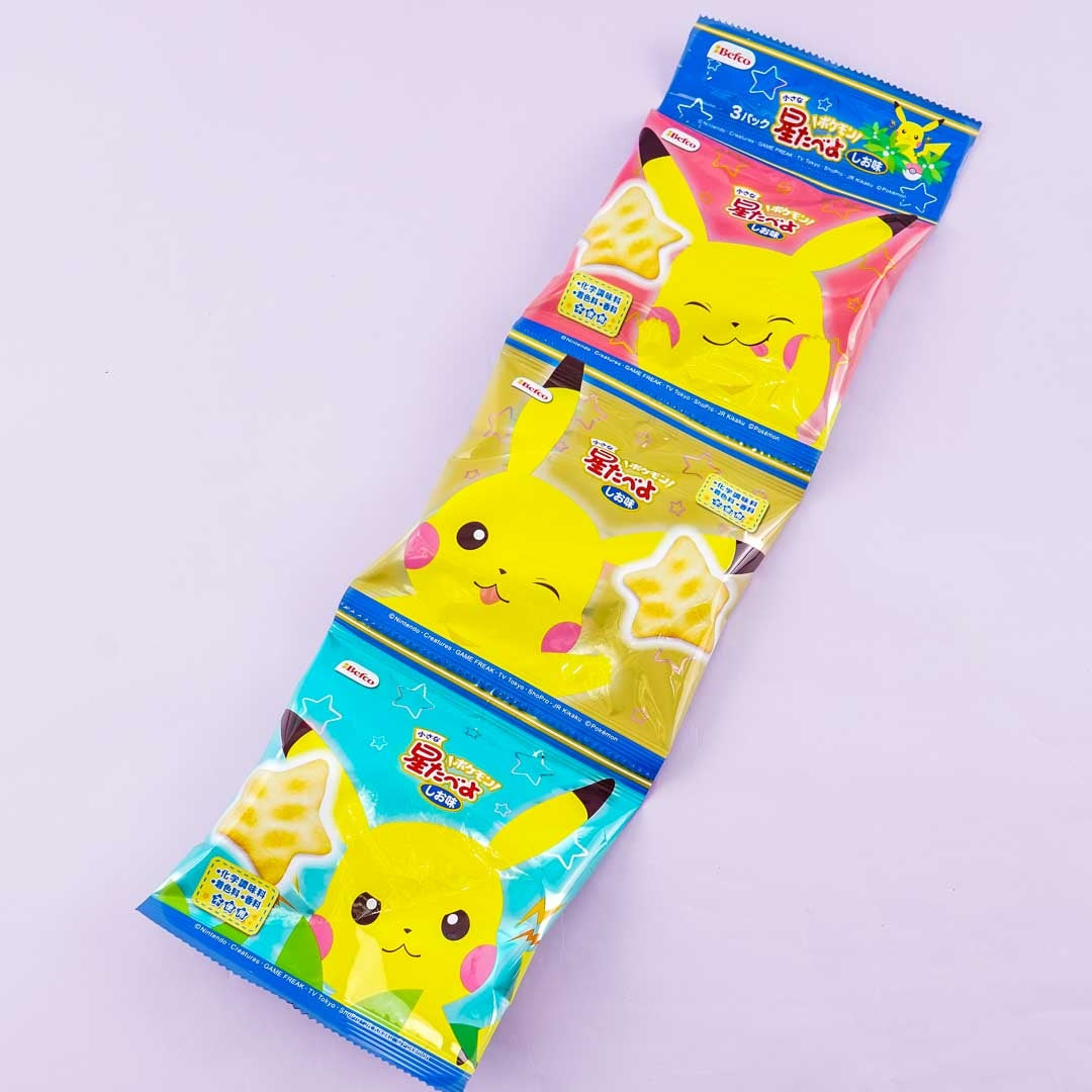 Kuriyama Pokemon Small Star Rice Crackers - 3 pcs – Japan Candy Store