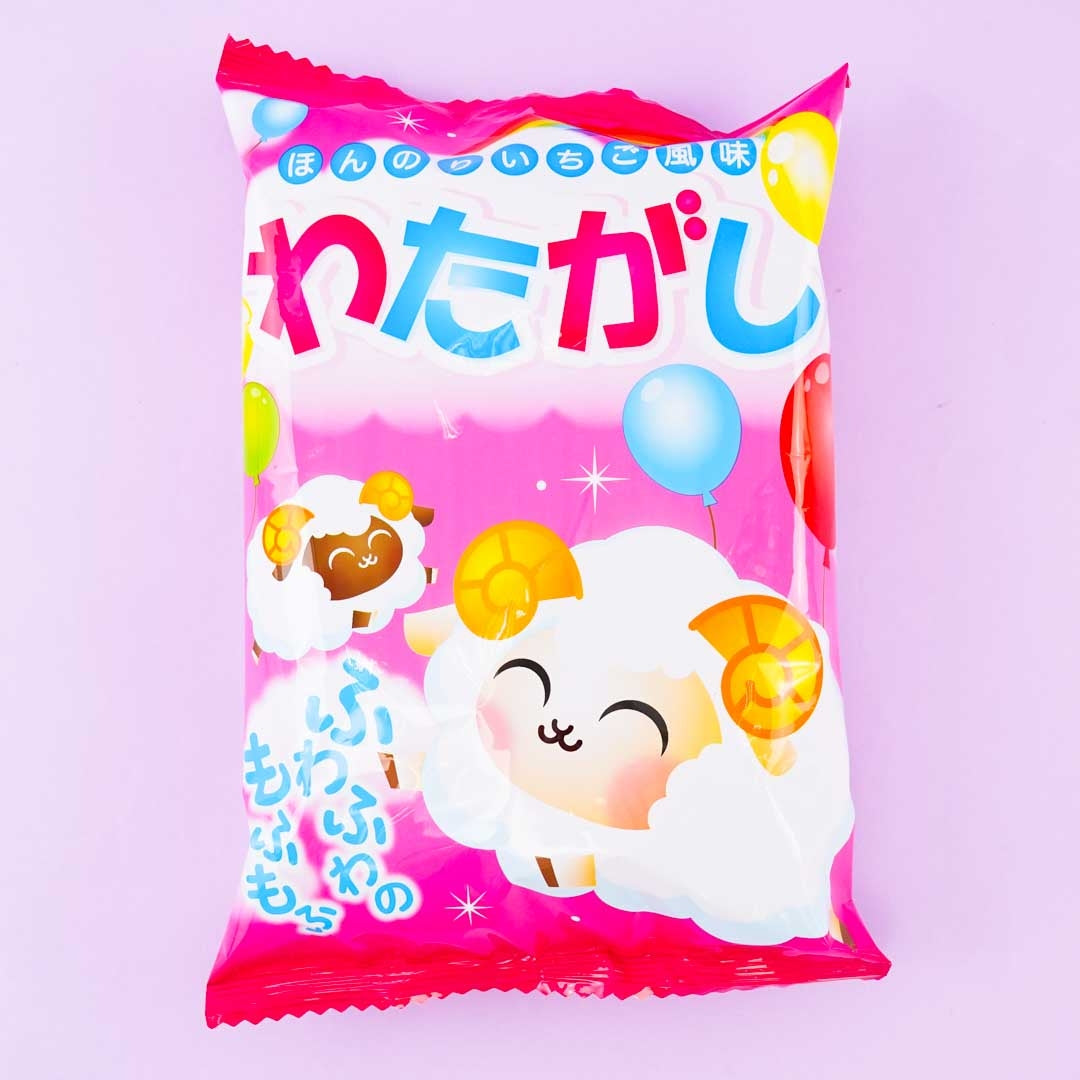 Mama Watagashi Cotton Candy - Light Strawberry – Japan Candy Store