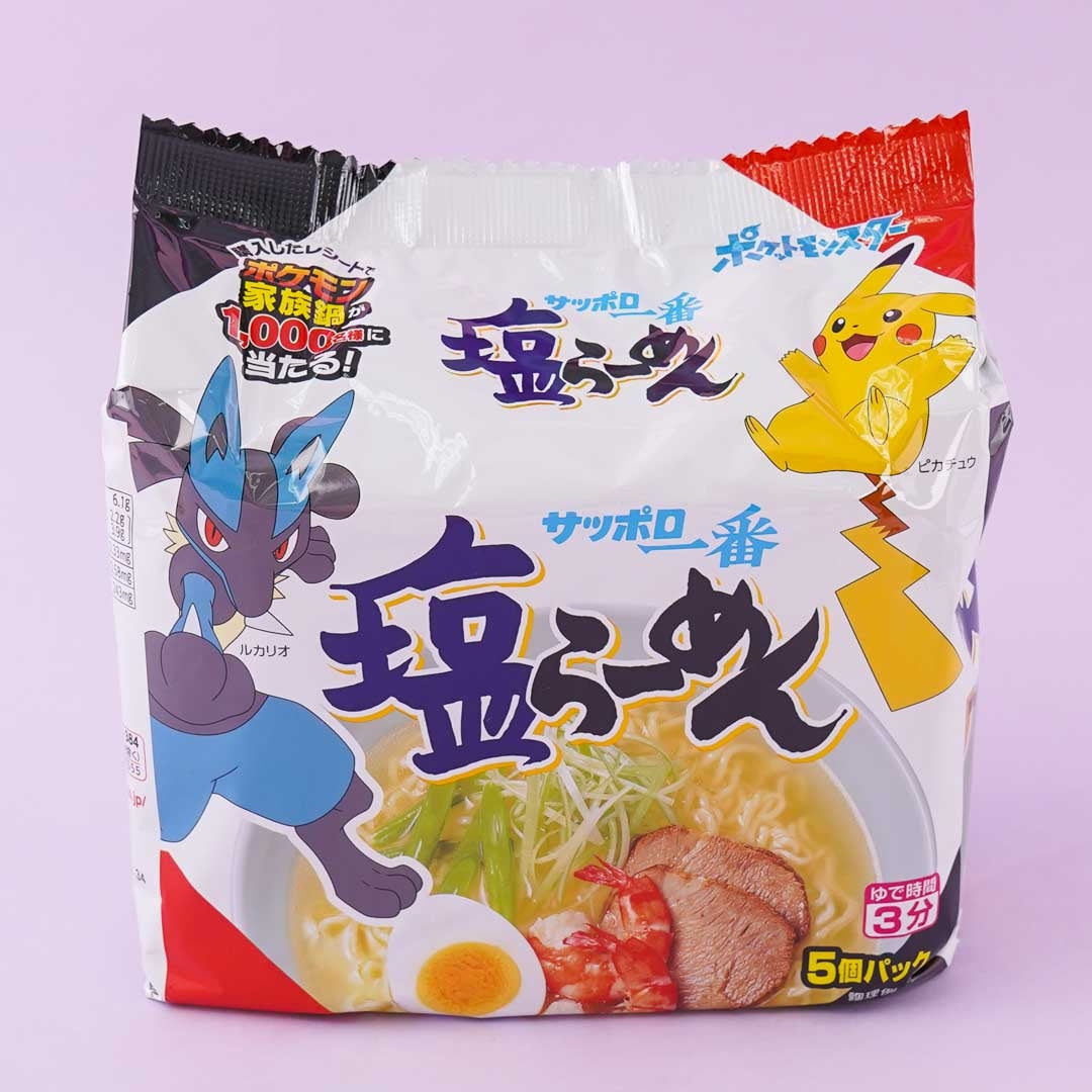 Pokemon Sapporo Ichiban Noodle Pack - Salt Ramen – Japan Candy Store
