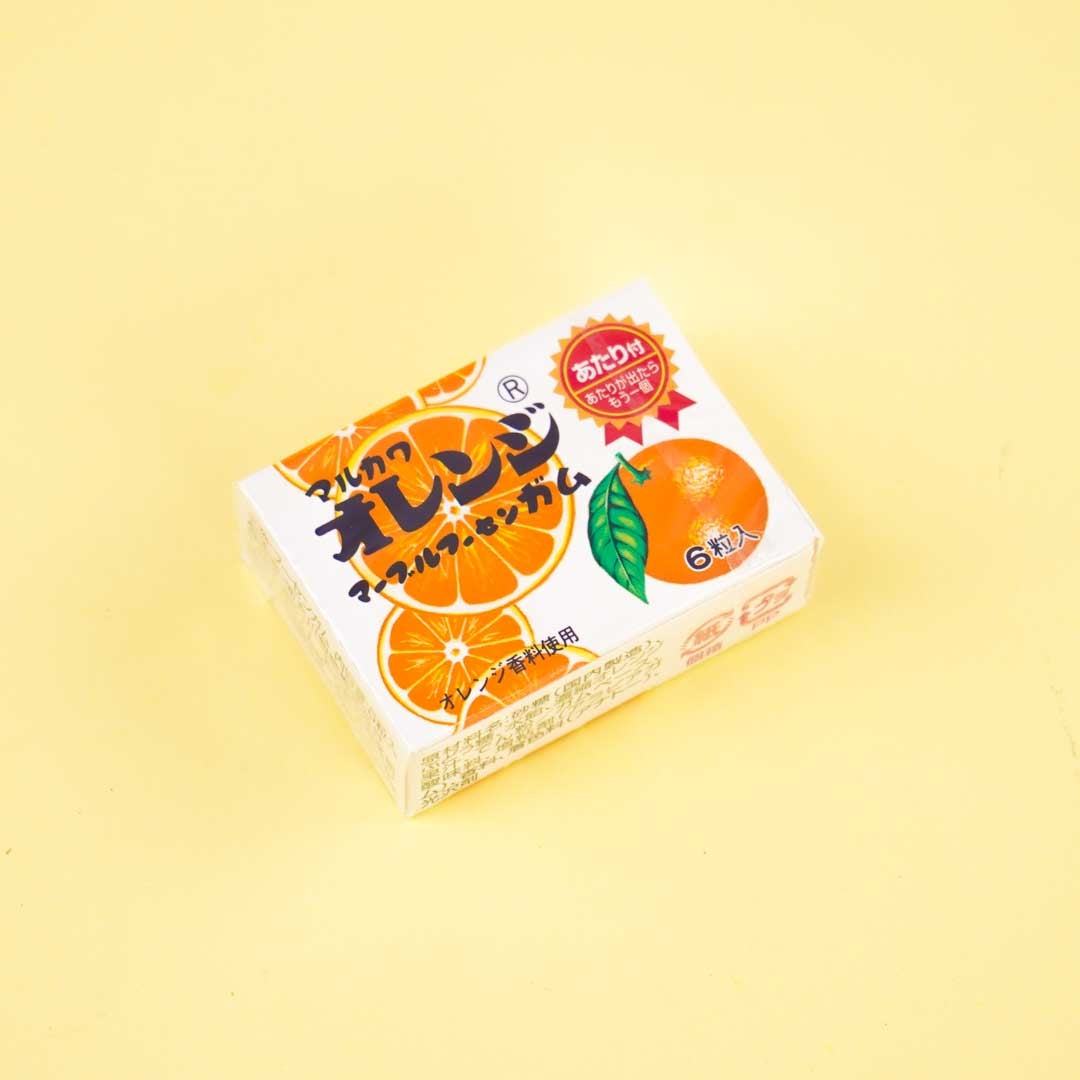 Marukawa Fusen Gum Box - Orange – Japan Candy Store