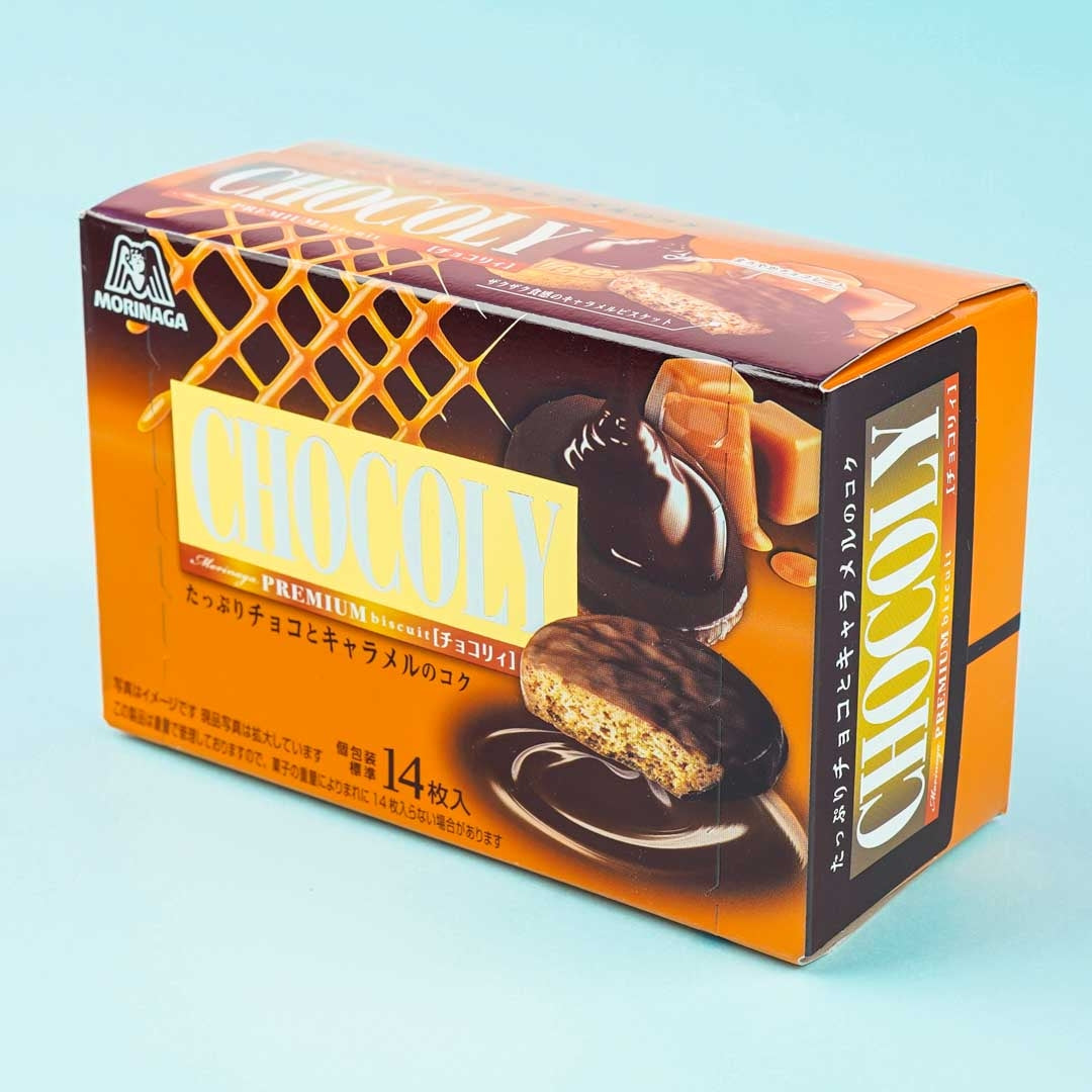 Morinaga Chocoly Premium Biscuit - Chocolate & Caramel – Japan Candy Store
